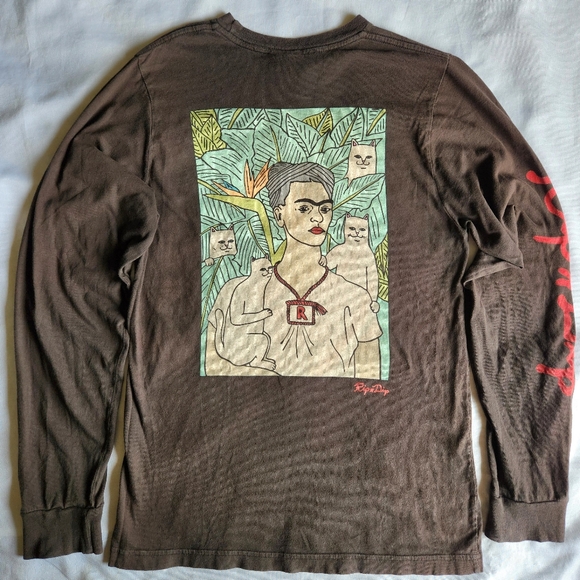 Ripndip | Shirts | Ripndip Frida Kahlo Lord Nermal Cats Graphic Middle ...
